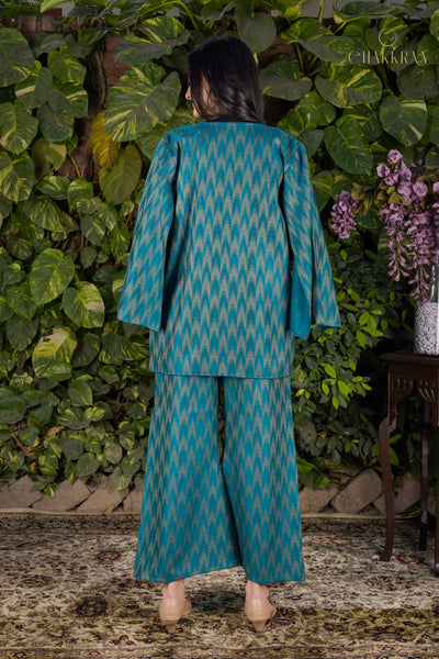 Azure Cape Co-ord Set – Chakkraa